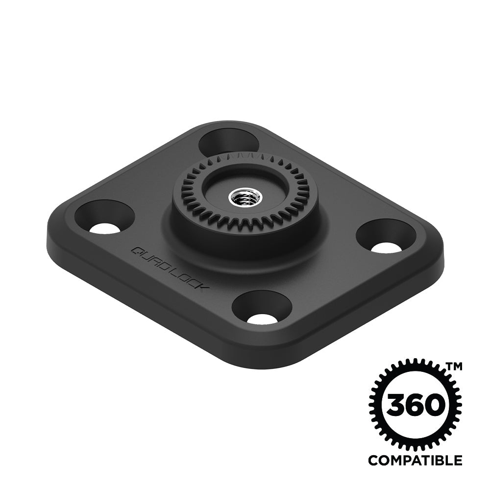 Quad Lock 360 Base - Flat Rectangle 4 Hole